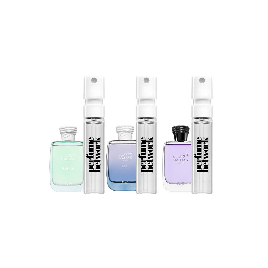 Hawas Sampling Set(Hawas, Ice, Tropical) 3 x 1ml – Perfume Network India